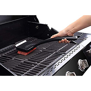 Unicook Outdoor Grill Brush, Heavy Duty Nylon BBQ Cleaning Brush, Removable Head XL Gas Grill Cleaner, Durable and Effective, Best Alternative to Dangerous Wire Brush, Do Not Use on Hot/Warm Grill