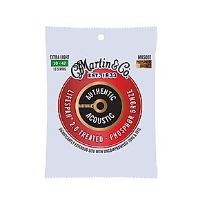 Martin Authentic Acoustic Guitar Strings - Lifespan 2.0 Treated