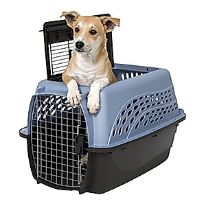 Petmate Medium 2-Door Top Load Pet Kennel Blue