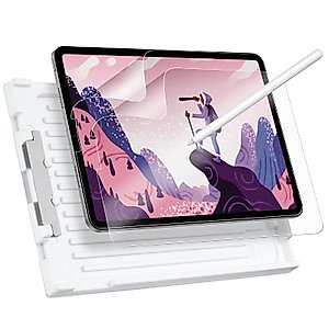 ESR Paper-Feel Screen Protector for iPad Air 5/iPad Air 4 (2022/2020, 10.9 Inch), and iPad Pro 11 (2022/2021/2020), Write and Draw Like on Paper, Face ID and Pencil Compatible, Matte Polymer, 2 Pack