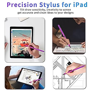 Stylus Pencil for Apple iPad 9th Generation, iPad Pro 2021 12.9/11 inch, iPad Pro 4th &3rd Generation, iPad 8th &7th &6th, iPad Air 4/3 &Mini 6/5 Compatible Apple iPads 2018-2021 [Tilt Creative]