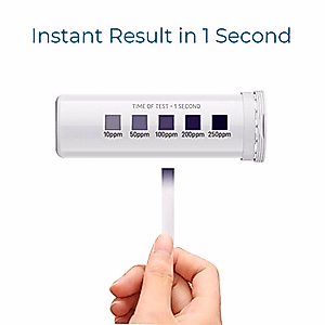 [150 Strips] Restaurant Chlorine Test Paper, 10-250 ppm (Value Pack) Instant Result in 1 Second (150)