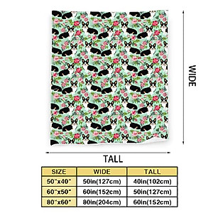 yiycqur Ultra Soft Light Weight Corgi Throw Blanket Air Conditioning Blanket for Bed Couch Sofa Living Room Picnic 50x40/60x50/80x60 Inches