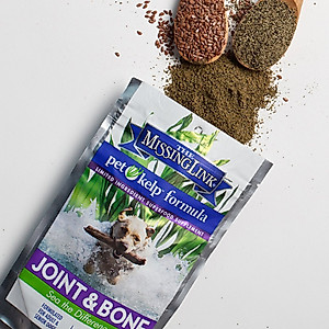 The Missing Link Pet Kelp Canine Joint & Bone 8oz Superfood Powdered Supplement, Organic & Limited Formula Supports Mobility for Adult & Senior Dogs