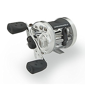 Abu Garcia 6500 Ambassadeur S Round Baitcast Fishing Reel Black, AMBS-6500- 255yd/17Lb