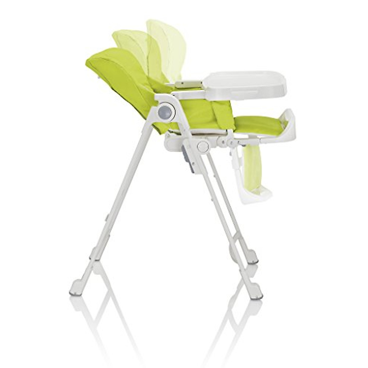 Inglesina Gusto Folding Convertible High Chair For Baby & Toddler Chair With Removable Tray, Cream