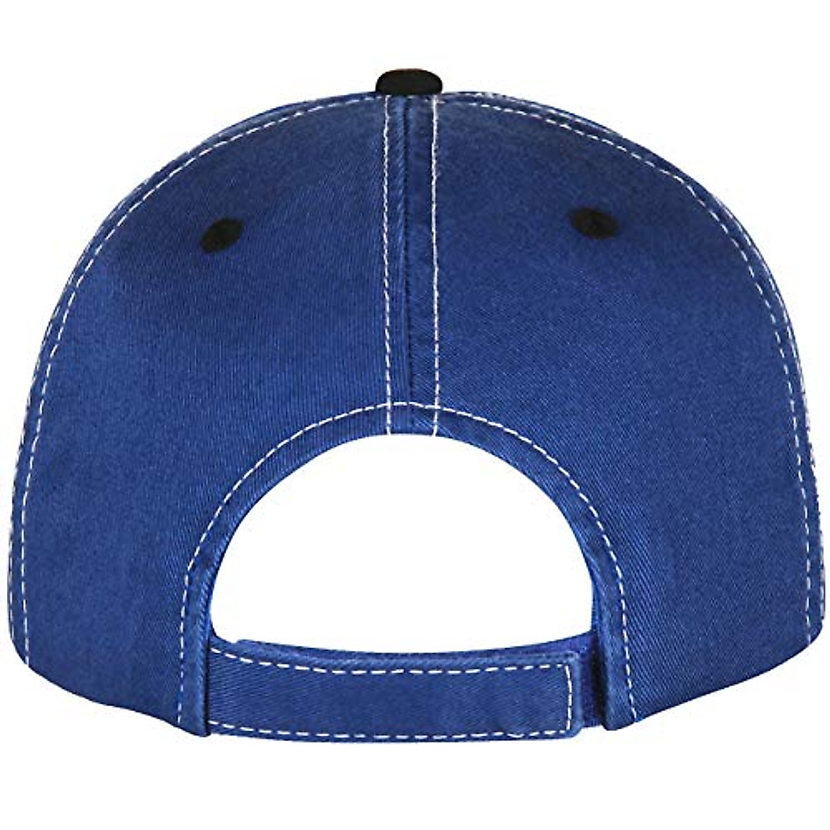 Checkered Flag Men's Ford Mustang Cap Tri-Bar Pony Adjustable Blue Hat