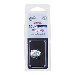 Countdown D20 22MM Metal with Bag