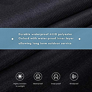 UNUN Window Air Conditioner Covers Outdoor for Winter, AC Unit Covers Outside 21.5W x 15H x 16D inches