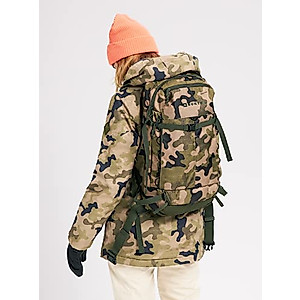 Burton Sidehill 25L Backpack, Martini Olive Terra Camo, One Size