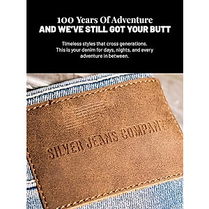 Silver Jeans Co. Men's Zac Relaxed Fit Straight Leg Jeans, Light Indigo, 38W x 30L