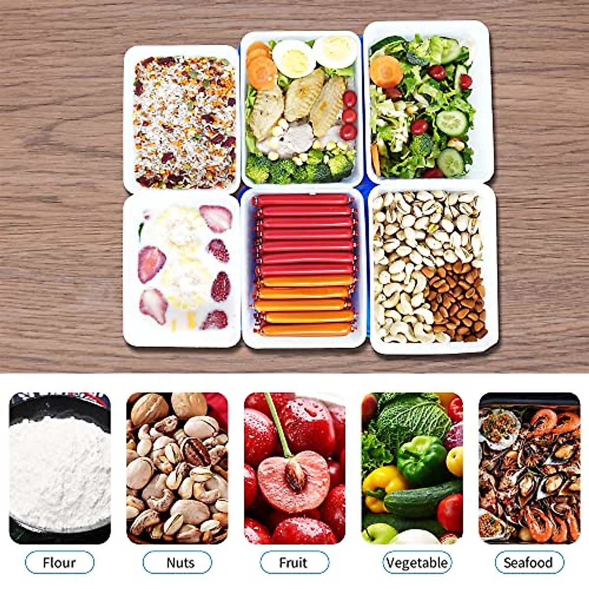 YUESING [30 Pack 70oz Meal Prep Containers Reusable Freezer Food Storage Containers Lunch Salad Plastic Containers with Lids Deli Container Reusable Sets Bento Box Microwaveable & Dishwasher
