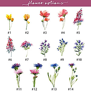 Personalized Grandma's Garden Plate With Grandkids Names Custom Birth Month Flower Plate Family Name Watercolor Flowers Personalized Platter, Unique Gift Mothers Day for MOM Grandma