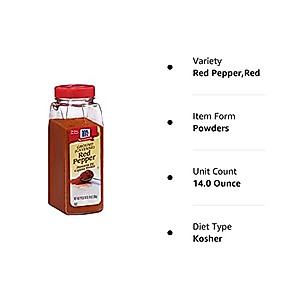 McCormick Ground Cayenne Red Pepper, 14 oz