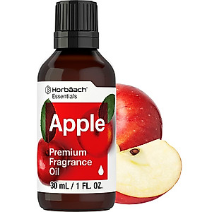 Horbäach Apple Fragrance Oil | 1 Fl Oz (30ml) | Premium Grade | for Diffusers, Candle and Soap Making, DIY Projects & More