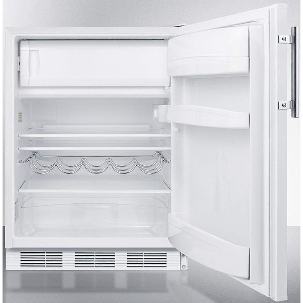 Summit CT661W 24 Inch Freestanding Compact Refrigerator with 5.1 cu. ft. Capacity, Right Hinge Cycle Defrost, CFC Free in White