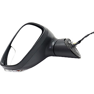 Kool Vue Driver Side Power Mirror for Ford Fiesta 2014-2019 With Signal Light & Spotter Glass Paintable For Models Without Cold Weather Package