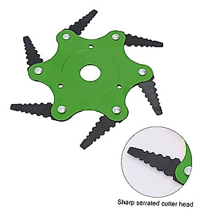 Yardwe Metal 1pc Metal Lawn Mower Lawn Mower Blade Grass Weeder Head Grass Jewelry Tray Colorful