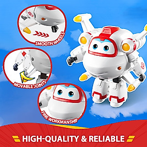 Super Wings Transformer Toys 5" Action Figure Supercharged Tobot Astro, 2 in 1 Rescue Bots Transforming Airplane Robot Toys, Educational Toys for Boys and Girls Age 3+, Gifts for Preschool Kids, Astro