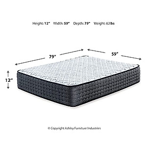 Signature Design by Ashley Limited Edition 11 Inch Firm Hybrid Mattress, CertiPUR-US Certified Gel Foam, Queen