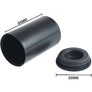 Empty Film Canisters with Caps,Black Plastic Film Canister Holder,10PCS