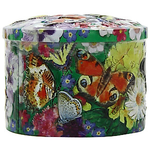 Gardiners of Scotland Handmade Fudge 200g Round Tin, Butterfly Vanilla Fudge