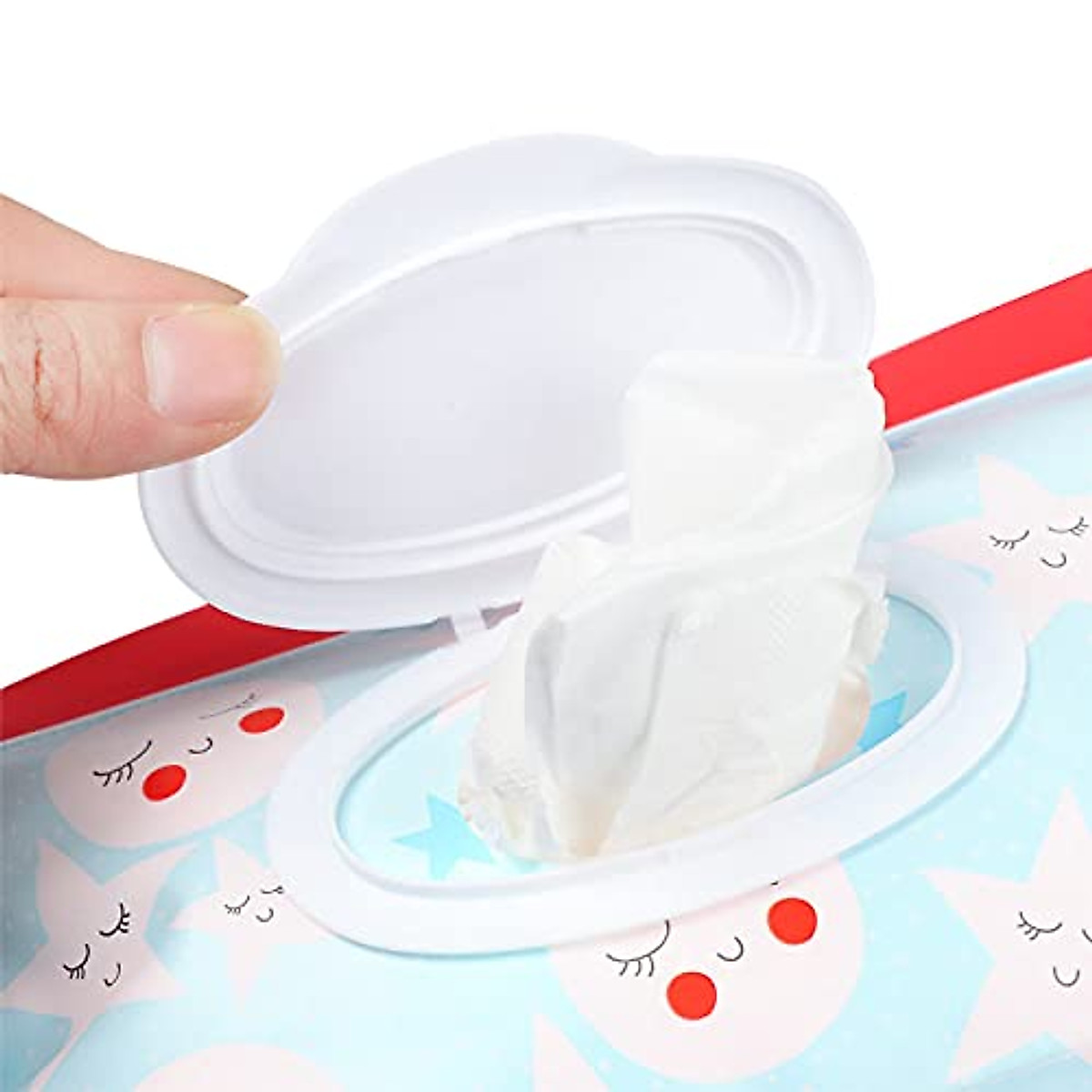 6 Pack Baby Wet Wipe Dispenser, Portable Refillable Wet Pouch Bags Baby Wipe Container, Baby Travel Wipes Holder Carrying Case (Color2)
