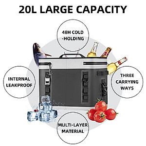 ROCKBROS Soft Cooler Bag Insulated Waterproof 30 CAN Large Cooler Bag Leak Proof Beach Bag with Cooler for Camping Picnic Fishing Boating Golf