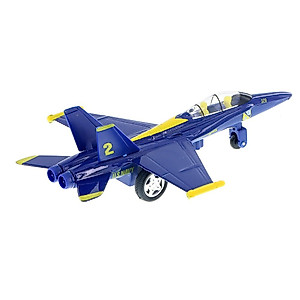 🛦 United States Navy Blue Angels F/A-18 Super Hornet Fighter Jet 7" 1:50 Scale Die Cast Model w/ Pullback Action #1, #2, #3, #4, #5, and #6 Set