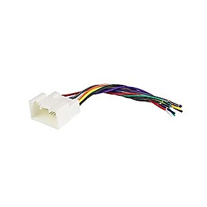 Scosche MI04B Compatible with Select 2008-17 Mitsubishi Power/Speaker Connector / Wire Harness for Aftermarket Stereo Installation with Color Coded Wires, white