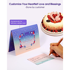 Ytanhr Birthday Cards, 3D Pop Up Birthday Card with Happy Birthday Song and Lights, Funny Gift Card Birthday, Unique Birthday Gifts for Women Men Kids (All Ages, Firework Effect)