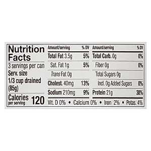 Bumble Bee Solid White Albacore Tuna in Oil, 12 oz Can (Pack of 12) - Wild Caught Tuna - 21g Protein per Serving, High in Omega-3s - Non-GMO Project Verified, Gluten Free, Kosher