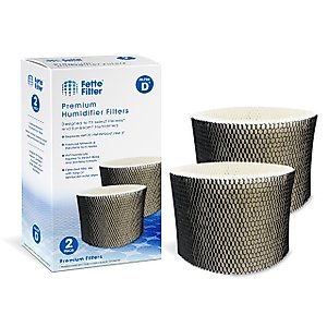 Fette Filter - HWF75 Replacement Wicking Filter Compatiable with Holmes Filter D HWF75 HWF75CS HWF75PDQ-U HF222 & Sunbeam Cool Mist Humidifier Models 3000 Series. Pack of 2