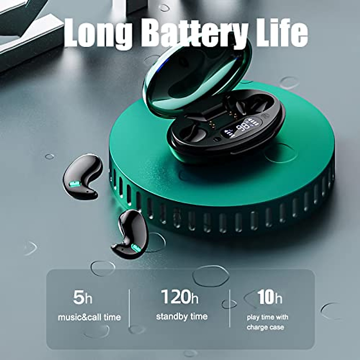 Bluetooth Earbuds Sleep Headphones Bluetooth Noise Cancelling Headphones for Sleeping Headphones for Side Sleepers