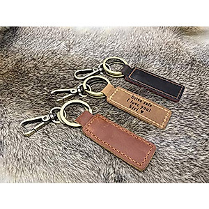 PERSONALIZED Leather KEYCHAIN, Coordinates Key Chain, 3rd Anniversary, Gift for Birthday, Keyfob, Best Gift