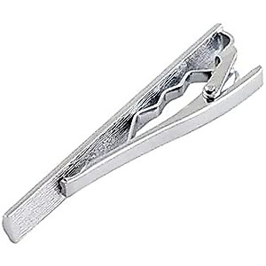 Ericotry Mens Stainless Steel Silver Tone Tie Clip Simple Necktie Tie Bar Clasp Clip Best Xmas Gift