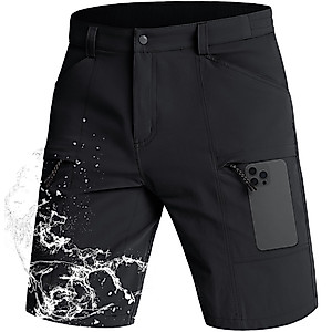 MAGCOMSEN Mens Workout Shorts Running Basketball Shorts for Men Outdoor Shorts Above Knee Casual Shorts Mens Tactical Shorts for Men Black