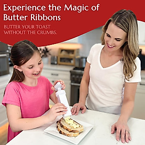 MAX SPACE Butter Mill® Butter Dispenser - White - USA Designed + China Made- Copy of Original