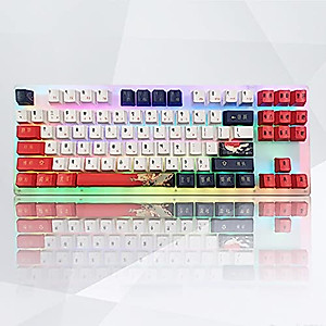 Keycaps PBT Dye Sublimation Upgrade 108 Keycap Set OEM Profile Keycaps Keyset with Puller for Cherry Mx Gateron Kailh Switch Mechanical Keyboard (Fate)