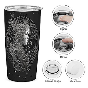 BEOIIBIRD Custom Scorpio Zodiac Tumbler Gifts, 20oz Glaze Stainless Steel with Lid and Straw Personalized with Text Bottles Insulated Coffee Mug, Beverage Cup for Teen Women Men Office Car Travel