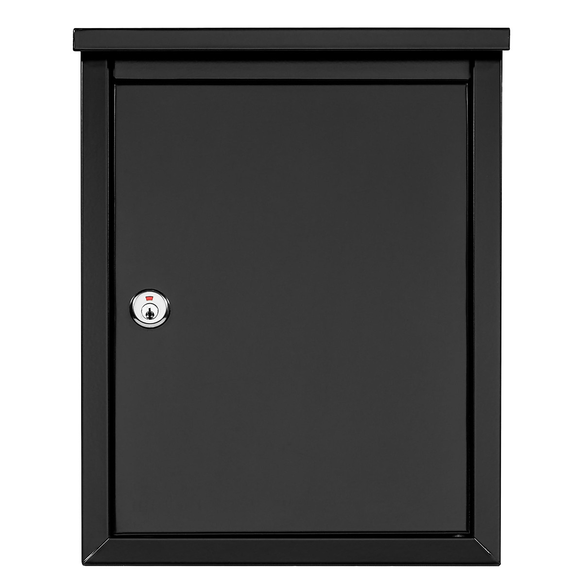 ARCHITECTURAL MAILBOXES 2580B-10 Chelsea Black Locking Wall Mount Mailbox, Medium, Black