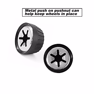 987101 Wheel Hub Caps Replacement Parts for Weber Charcoal Kettle Grill and Old Weber Genesis Grill Wheel Axle Hubcap Push on Axle Cap Retainer BBQ Grill Kenmore Grill Wheels Parts 2pcs