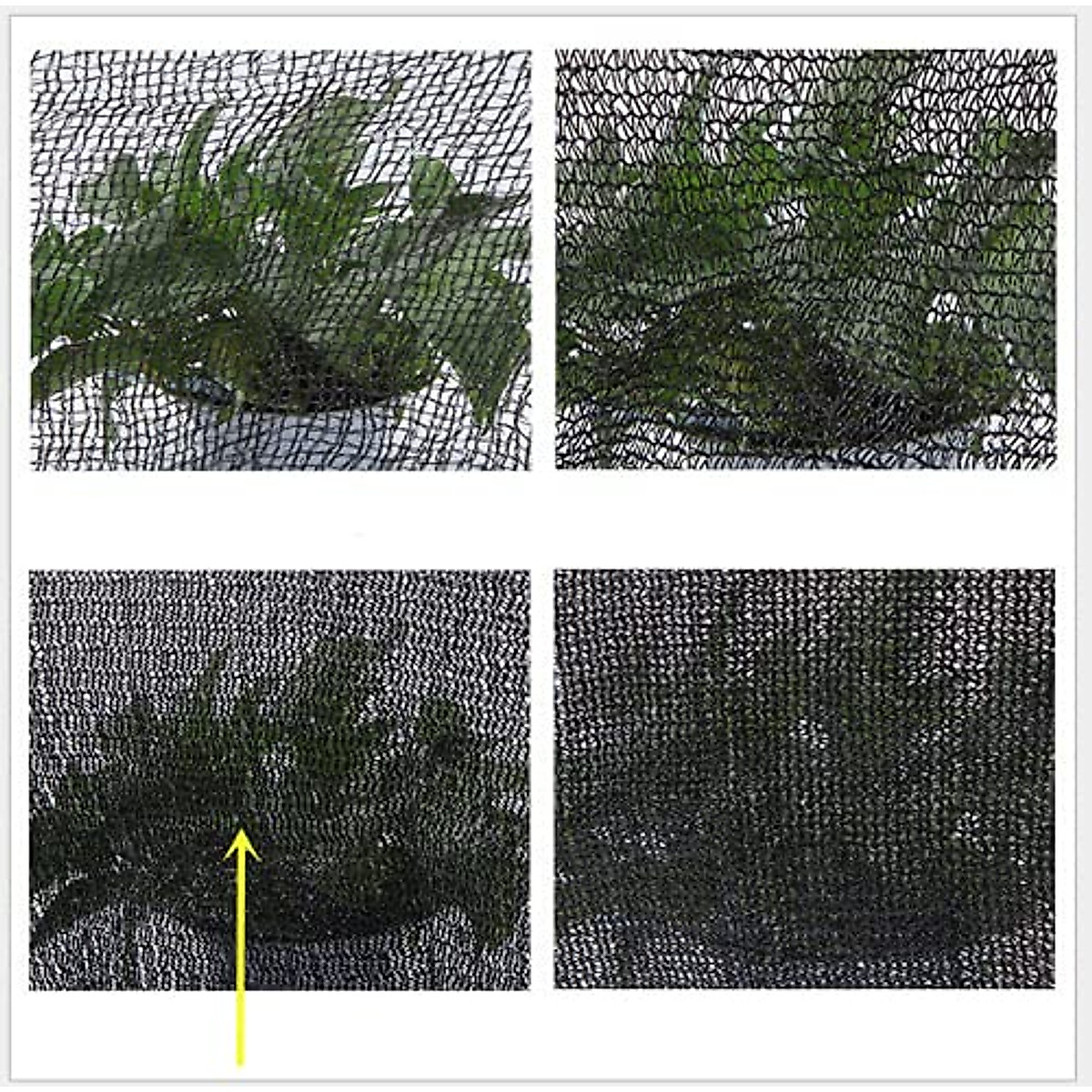 50% Sunblock Shade Cloth,Black Sun Screen Mesh Plants Greenhouse Cover Fabric,Net Tarp Sunshade UV Resistant Netting with Grommets Easier to Hang for Flowers Plants Patio Lawn Outdoor 6.5 ft x 6.5 ft