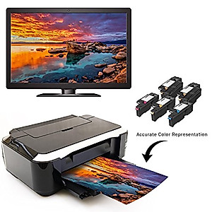 Limeink 5 Pack Compatible High Yield Laser Toner Cartridges Replacement for Dell C1660 4G9HP (2 Black, 1 Cyan, 1 Magenta, 1 Yellow) Compatible with C1660 C1660W C1660cnw 1660 1660W, 1660cnw Printers