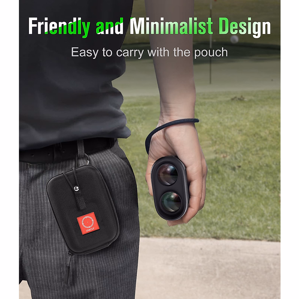 GAKOLF Laser Golf Rangefinder with Slope Switch and Fast Acquisition︱650 Yard Range Finder Golfing with Flag Lock Vibration and Magnetic for Golfers