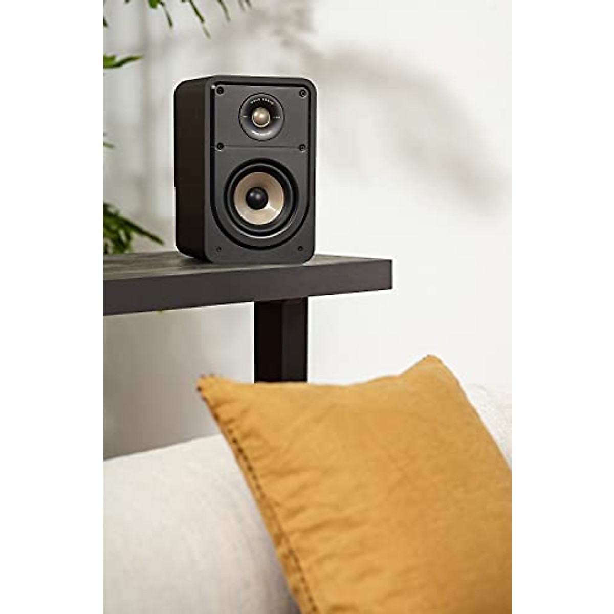 Polk Signature Elite ES15 Bookshelf Speaker - Hi-Res Audio Certified, Dolby Atmos & DTS:X Compatible, 1" Tweeter & 5.25" Woofer, Power Port Technology for Effortless Bass (Pair, Stunning Black)