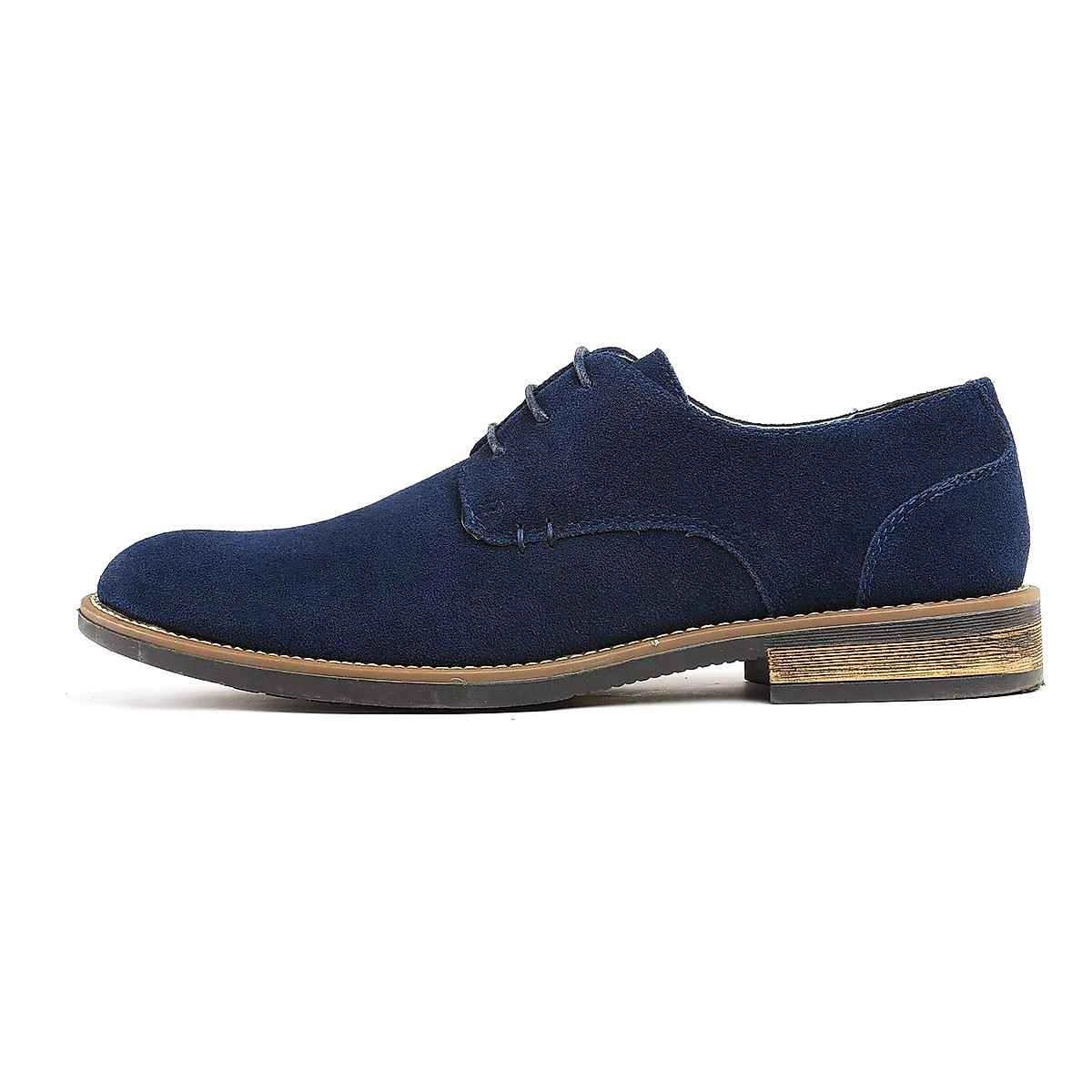Bruno Marc Men's URBAN-08 Navy Suede Leather Lace Up Oxfords Shoes - 11 M US