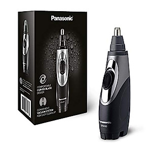 Panasonic ER430K Nose, Ear and Facial Hair Trimmer Wet/Dry with Vacuum Cleaning System