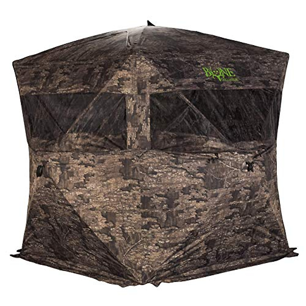 Rhino Blinds x Bone Collector R600BC-RTT 3 Person Hunting Ground Blind, Realtree Timber