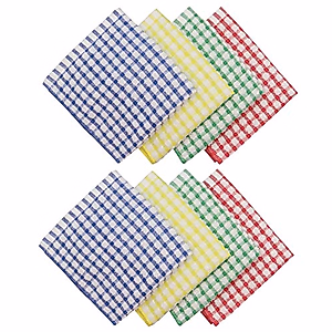 HFGBLG Cotton Terry Kitchen Dish Cloths, Soft Absorbent Tidy Kitchen Dish Towels (Mix Color, 11.8 Inch x 11.8 Inch)